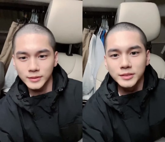 Ong Seong-wu Bids Farewell with a Fresh Buzzcut Before Military ...